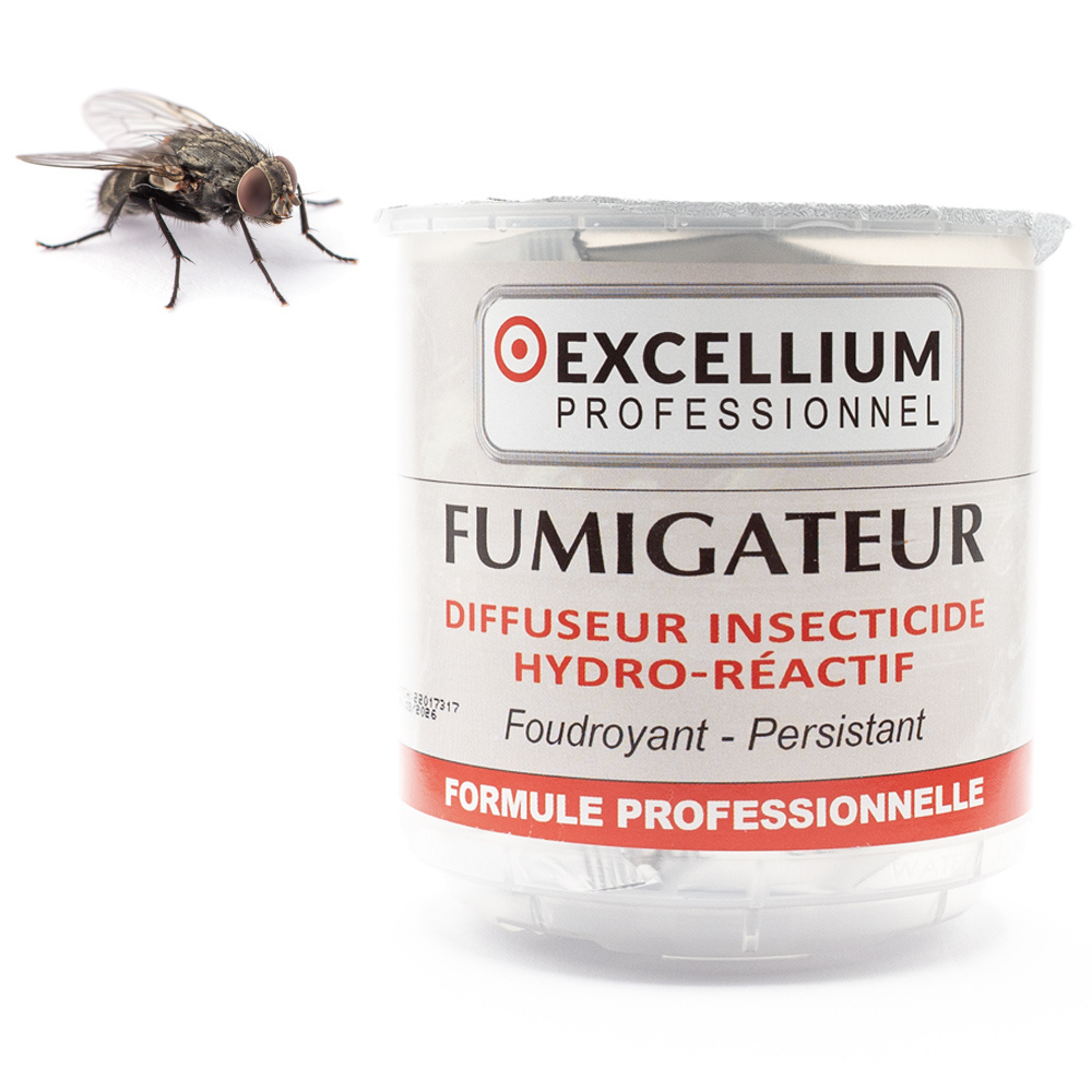 Pack anti-mouches professionnel fumigène et traitement de surface