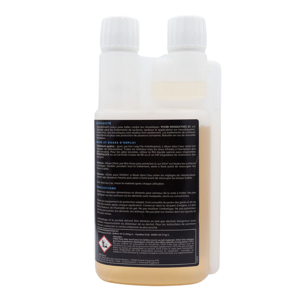 Phobi Mosquitoes EC anti-moustiques concentré liquide professionnel